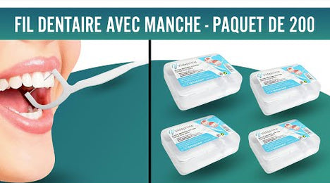 Fil Dentaire avec Manche PREMIUM | Pack 200 — Ortoprime.fr
