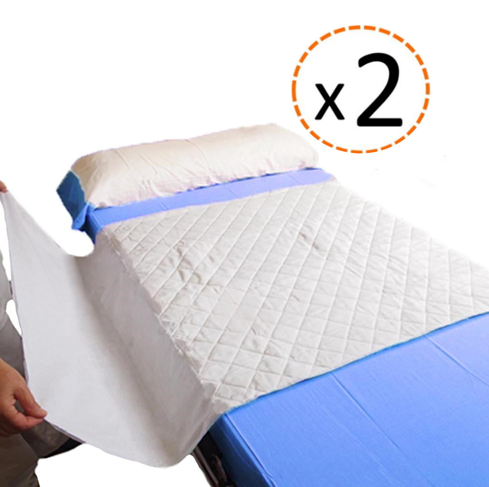 PACK 2 Alèses Absorbantes Lavables Lit 90cm Plus 4,65 Litres/m2 ...