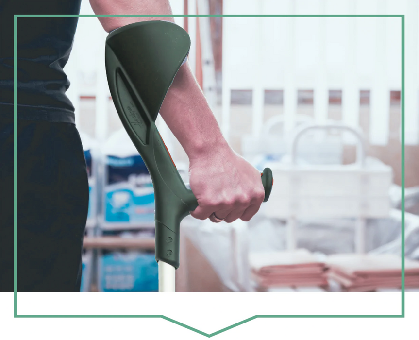 Béquilles Orthopédiques Ergonomiques Rouges | Lot de 2 — Ortoprime.fr