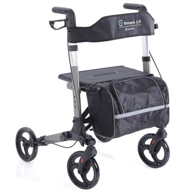Déambulateur Rollator Pliable à 4 Roues | Panier Multi-Usage — Ortoprime.fr